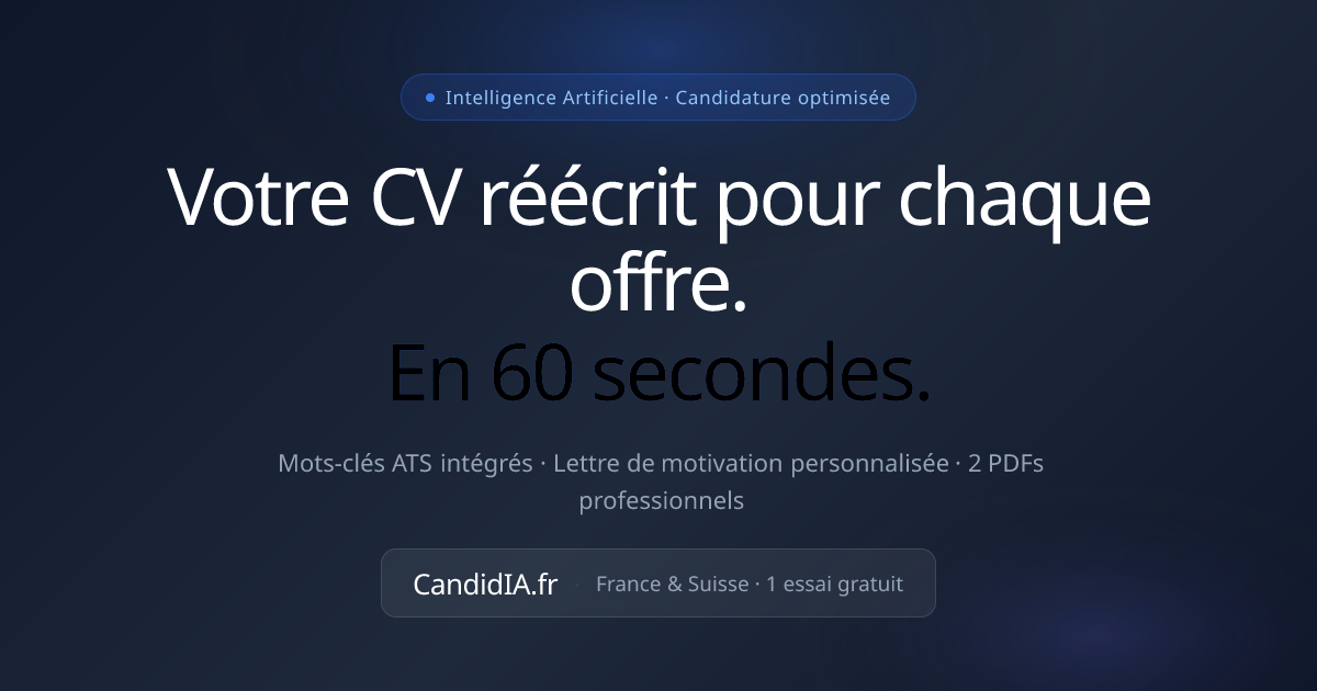 CandidIA — Décrochez plus d'entretiens avec l'IA | Copilote candidature ...